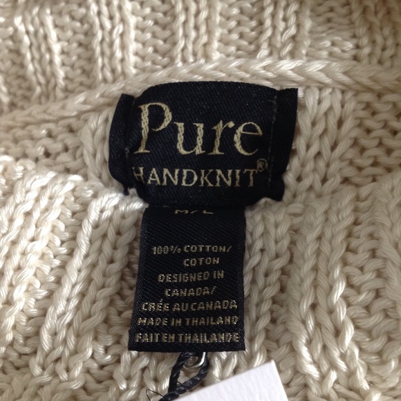 Pure Handknit | Sweaters | Pure Handknit Cable Stitch Turtleneck ...